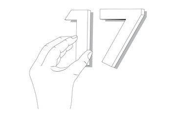 Installation instructions: Numbers and letters – Peninsula House Numbers