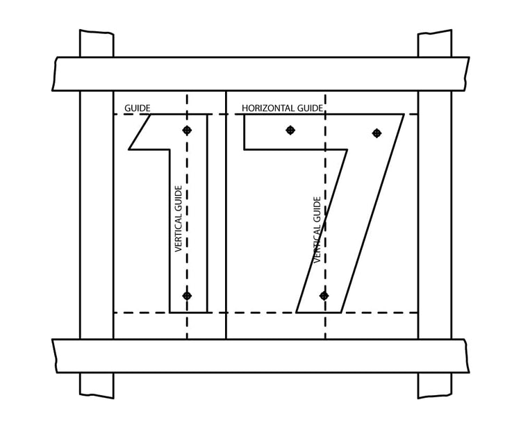 Installation Instructions: Numbers and Letters – Peninsula House Numbers