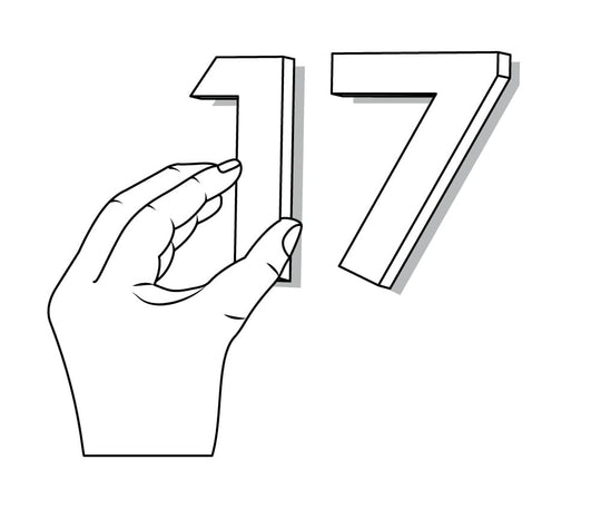 Installation Instructions: Numbers and Letters – Peninsula House Numbers