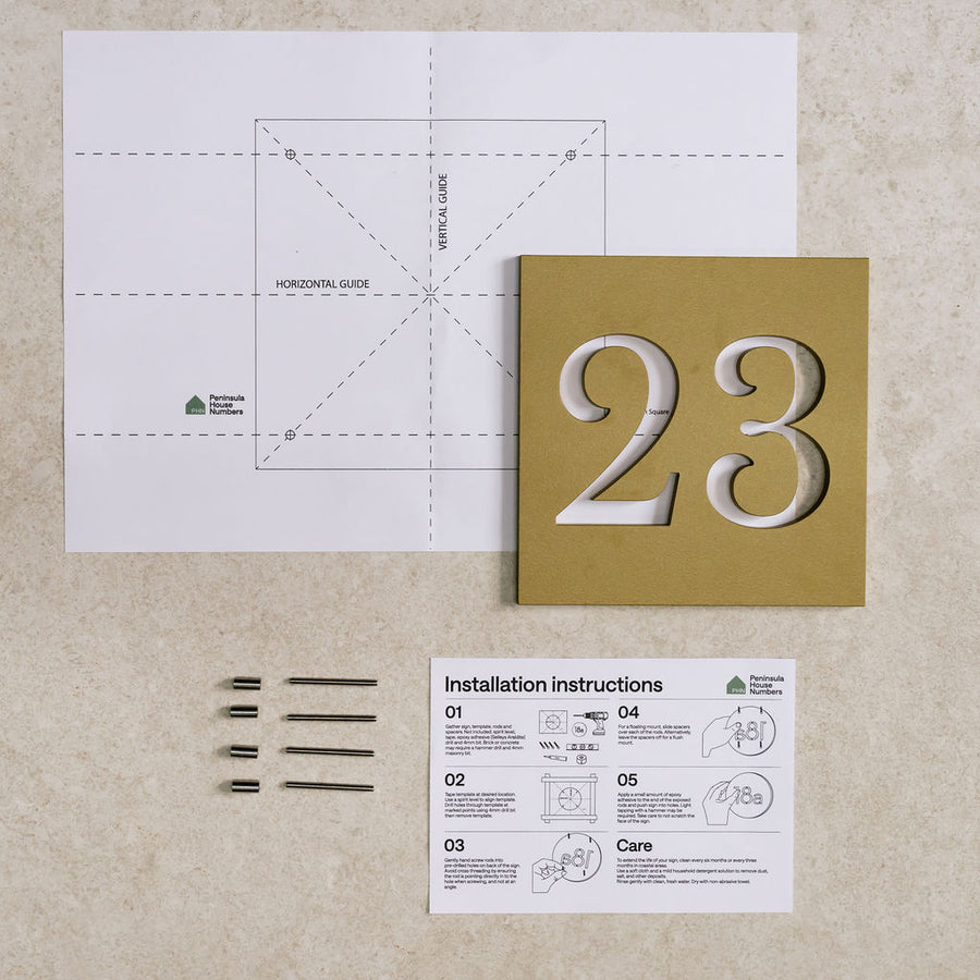Custom House Number Signs | Australian Made Aluminium – Peninsula House ...