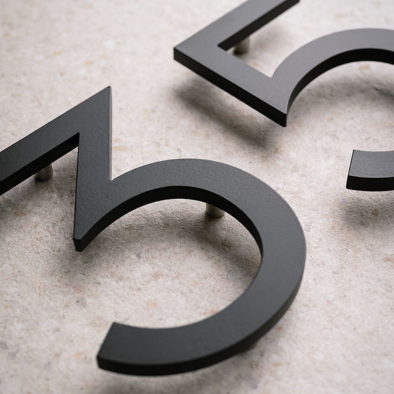 Custom numbers and letters - Peninsula House Numbers