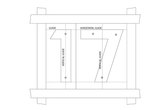 Installation instructions: Numbers and letters – Peninsula House Numbers