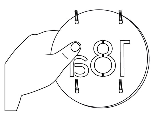 Installation Instructions: House Number Signs – Peninsula House Numbers